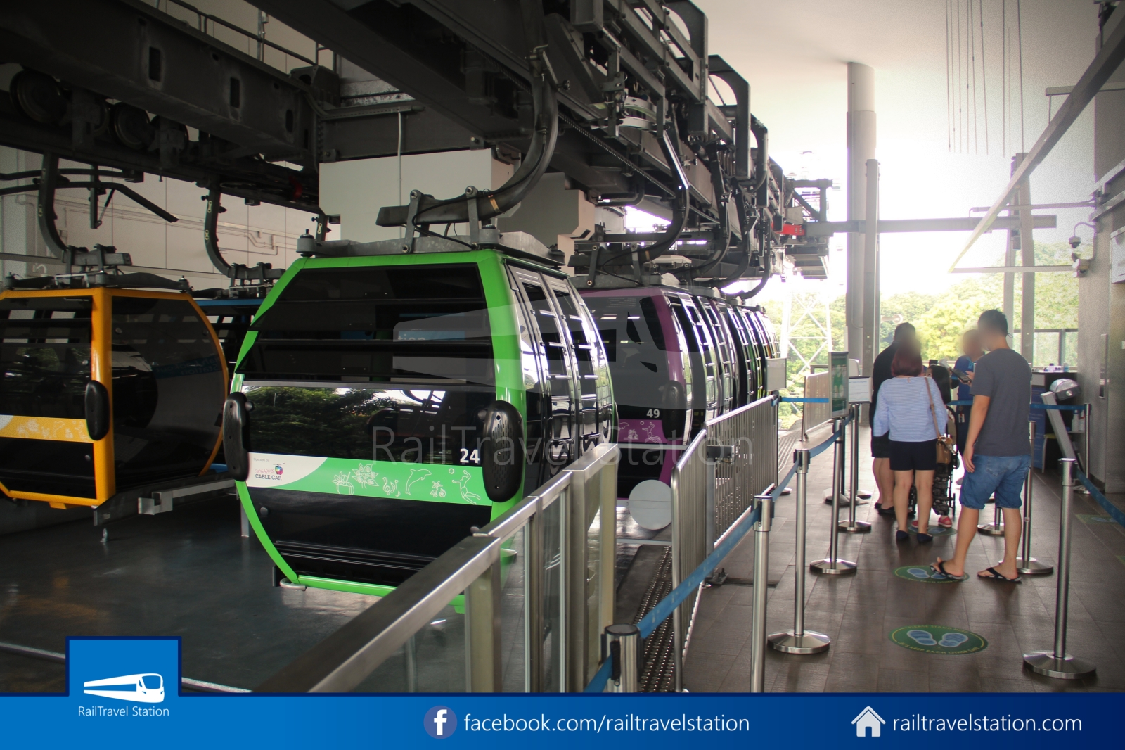 Singapore Cable Car Sentosa Line from Imbiah Lookout to Merlion by ...