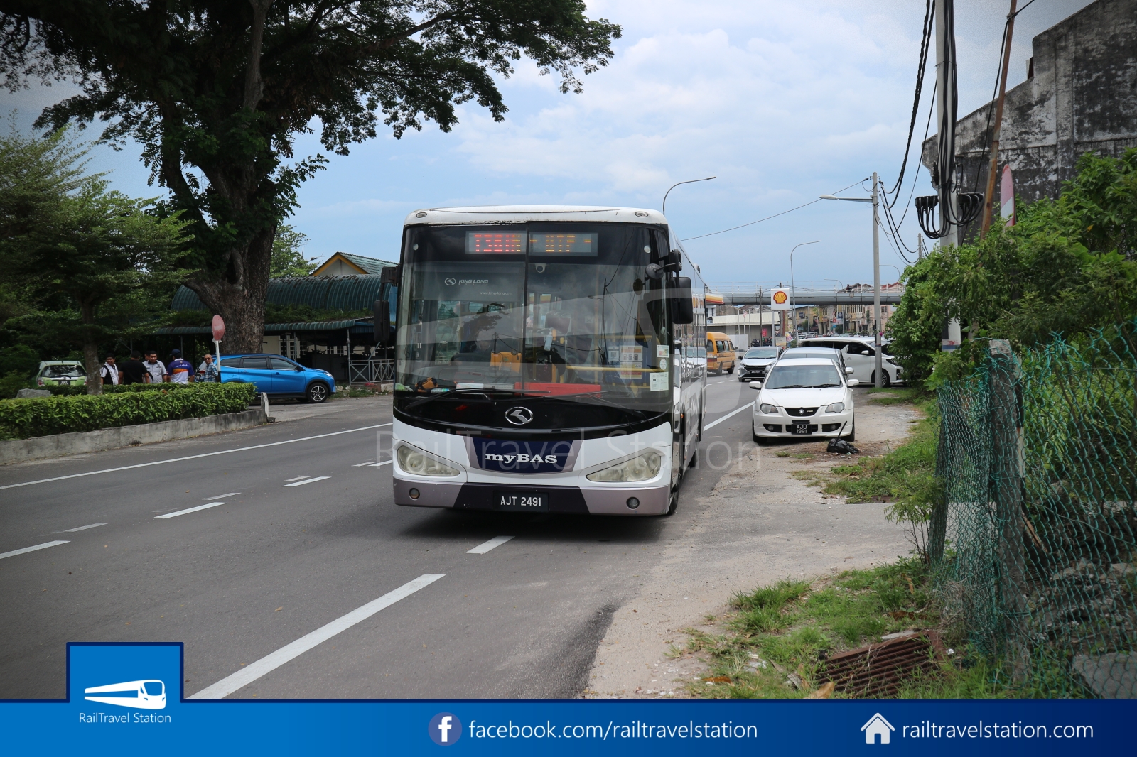 myBAS Ipoh Bus T36 from Old Batu Gajah Railway Station to Ipoh Medan ...