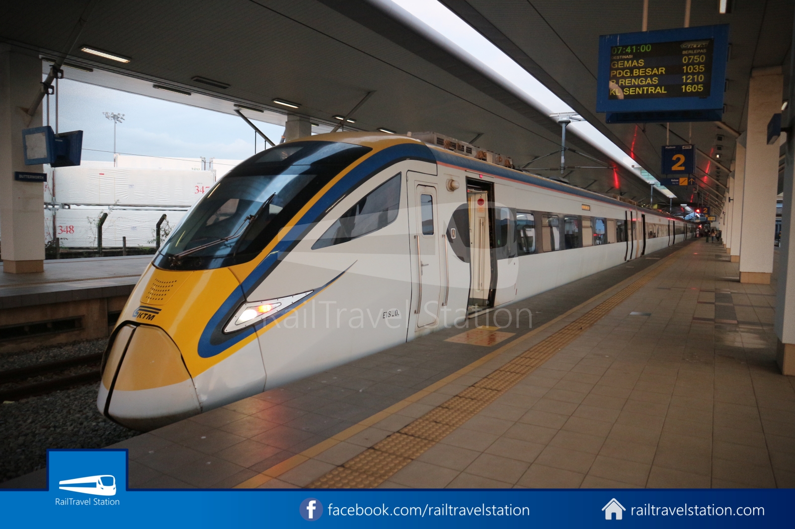 KTM ETS Gold 9321dn from Butterworth to Gemas by Train • RailTravel Station
