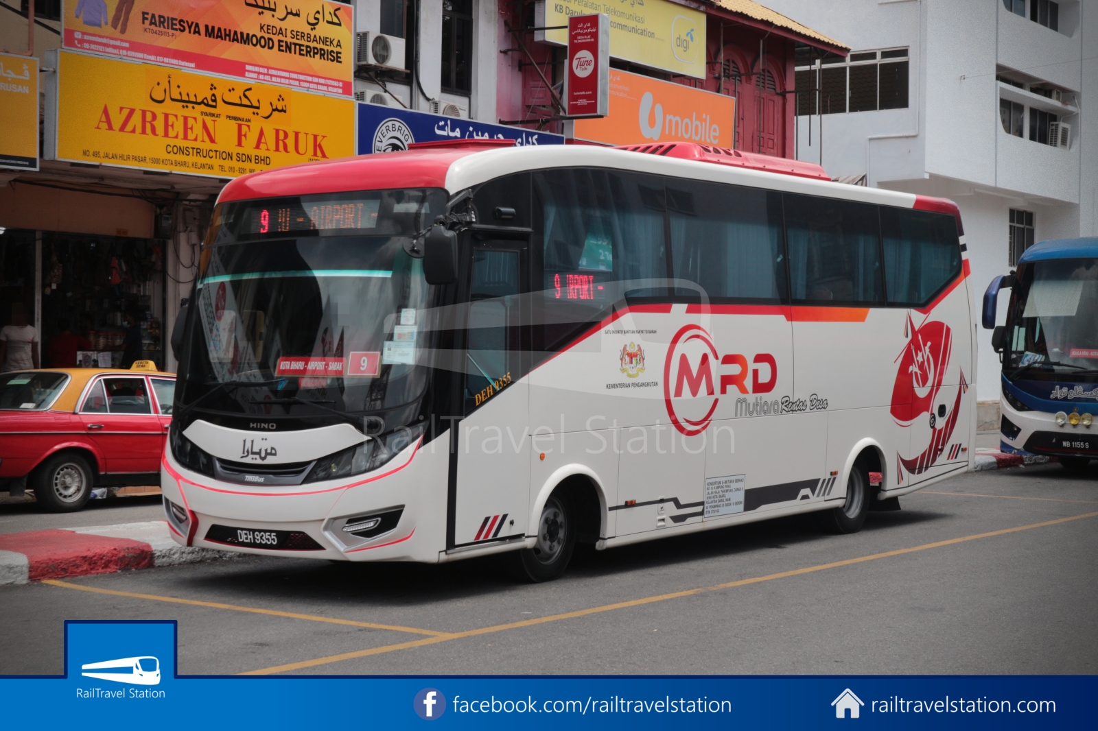 Mutiara Rentas Desa Bus Service 9 (MRD) (Kota Bharu Airport Bus) Kota Bharu-Airport (KBR ...